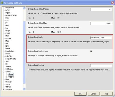Configure Centralized Logging On Esxi Hosts