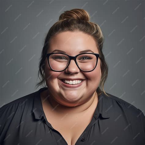 Premium Photo A Woman Wearing Glasses And A Black Shirt