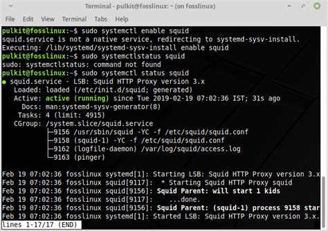 how to install and configure squid proxy in ubuntu linux