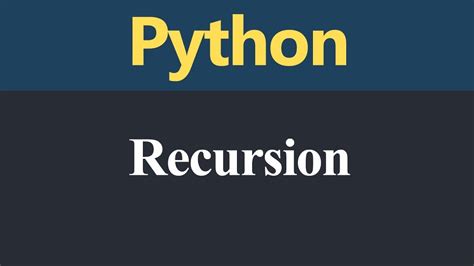 recursion in python hindi youtube