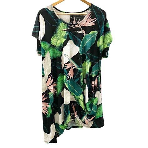 Ts Womens Size Xs Short Sleeve Dress Floral Multicoloured