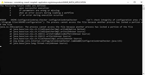 knime batch mode error knime analytics platform knime community forum