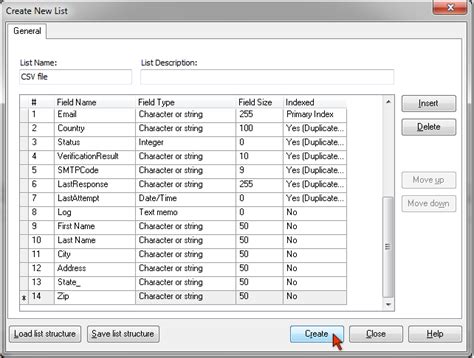how to import emails from a multi column csv file