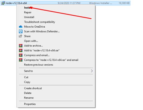 how to install node js on windows solved doc