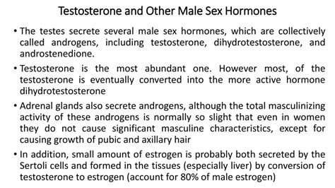 Physiology Of Male And Female Reproduction Ppt Download