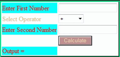 create simple calculator in php