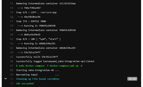 docker compose gitlab runner fails to perform second job