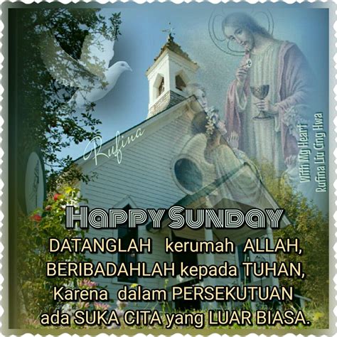 Selamat Hari Minggu Selamat Beribadah Tuhan Yesus Memberkati Kutipan