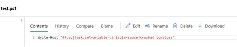 azure devops passing value from powershell script task