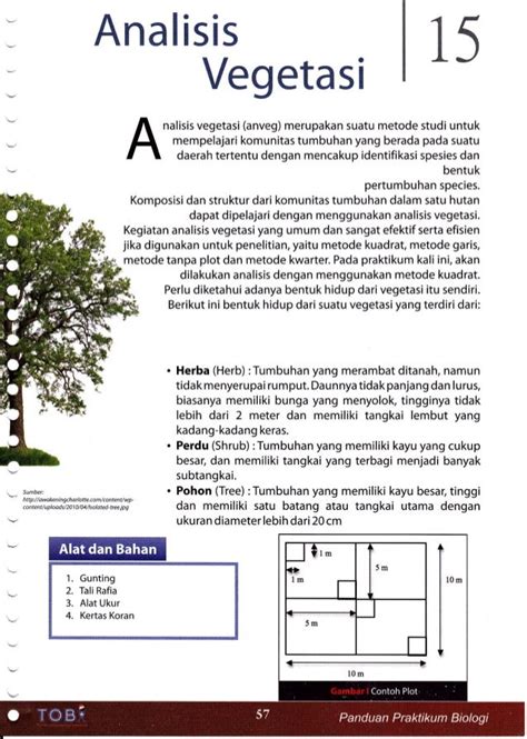 analisis vegetasi metode kuadrat pdf