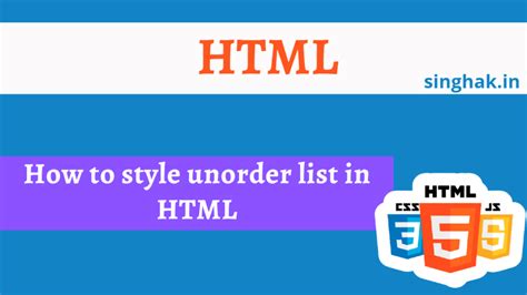 html list tags ordered and unordered lists style using css hot sex