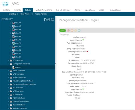 apic gui の troubleshooting