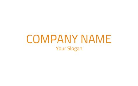 simple clean text logo template by