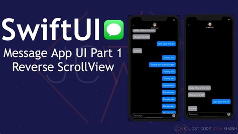 swiftui message app ui with swiftui part 1 reverse scrollview