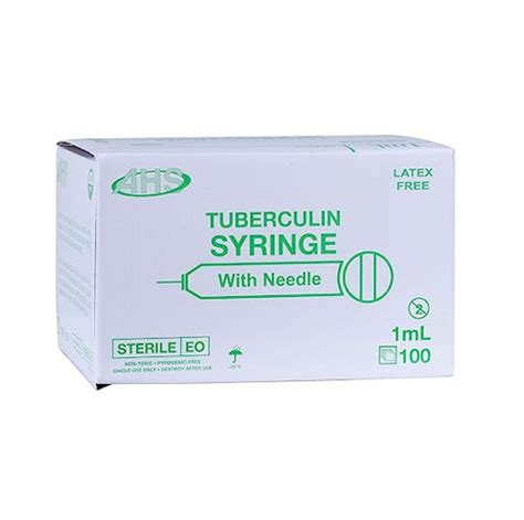 1cc Tuberculin Syringe 1cc 25g X 5 8 Box Of 100