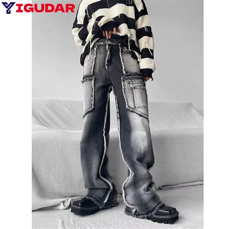Jeans Baggy Gothique Pour Hommes Et Femmes Pantalons Cargo En Denim