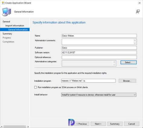 cisco webex app deployment using sccm configmgr