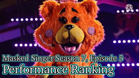 Masked Singer Season 7 Episode 5 Performance Ranking Youtube