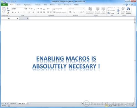 vba tip force macros to run