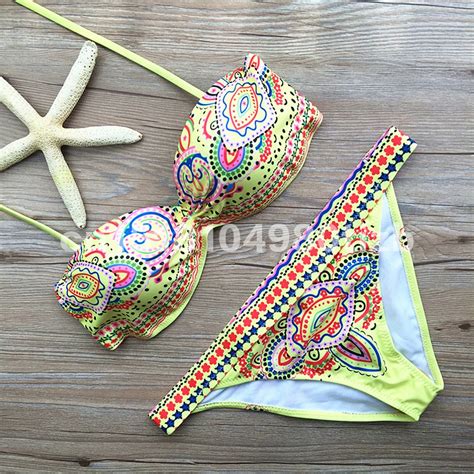 Hongfenyueding Swimsuit Brazilian Thong Bikini Set Frill Underwire Bra
