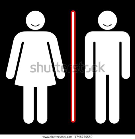 Sign Icon Male Female Toilet Vector Stock Vector Royalty Free