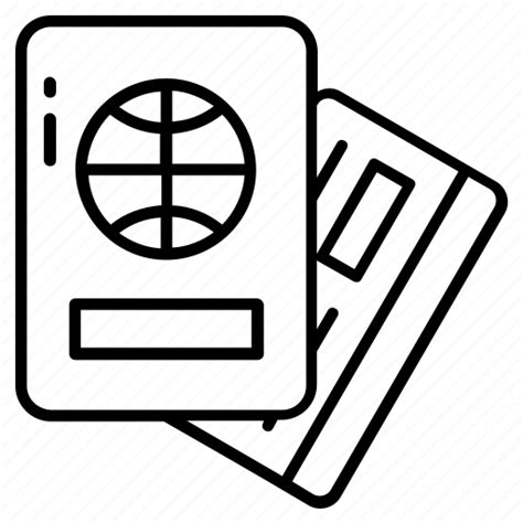 Passport Travel Pass Identity Document International Permit Icon