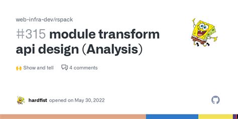 module transform api design analysis · web infra dev rspack