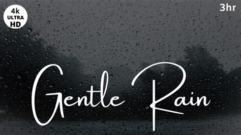 3 Hours Of Gentle Night Rain Rain Sounds For Relaxing Sleep Insomnia