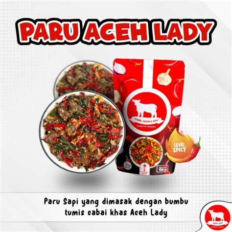 Jual Paru Aceh Lady Level Spicy Tumis Cabe Cod Kirim Seluruh