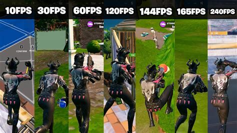 Fortnite 10fps Vs 30fps Vs 60fps Vs 120fps Vs 144fps Vs 165fps Vs