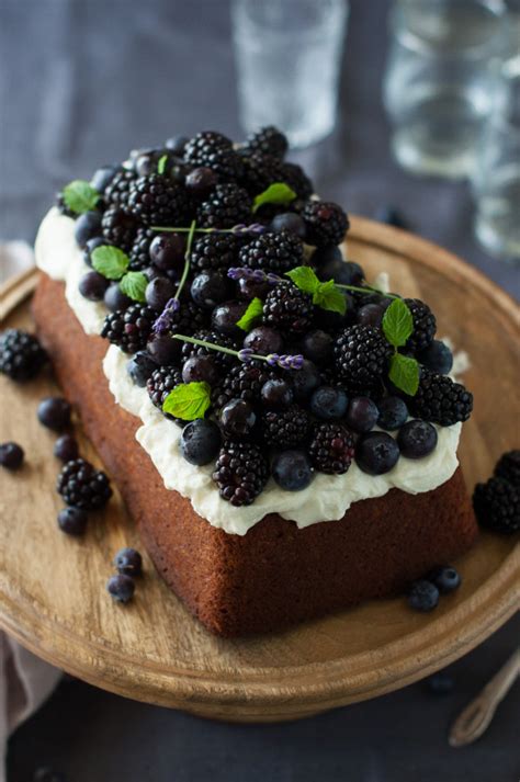 Blueberry Lavender Pound Cake With Lemon Mascarpone Cream The Kitchen