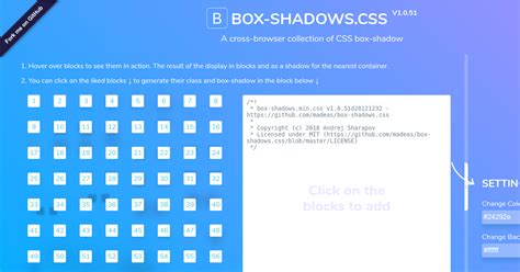 čisticí prostředek premiér rozptýlit box shadow generator otřete