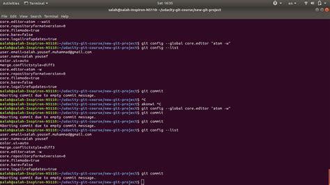 aborting commit due to empty commit message git bash with atom is not