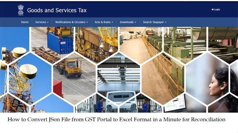 how to convert json file in gstr 2a to excel file in