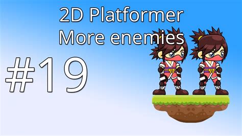 19 unity 5 tutorial for beginners 2d platformer more enemies youtube