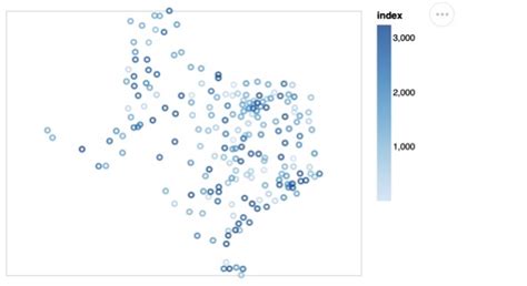 python plotting spatial data on individual map using altair stack
