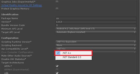 hanmin의 세상사는 이야기 [unity] api compatibility level 4 x 가 보이지 않을때