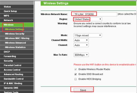how do i configure the basic wireless settings for my tp link 11n