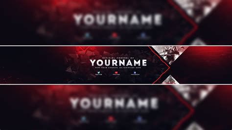 Free Youtube Banner Psd The Psd Hub