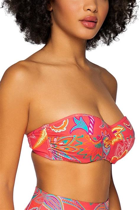2021 Sunsets Island Bliss Iconic Twist Bandeau ♻ Shopperboard