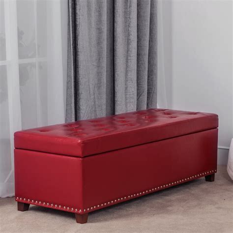 Winston Porter Rosaline Faux Leather Flip Top Storage Bench And Reviews