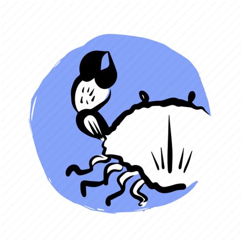 Astrology Cancer Hand Drawn Zodiac Sign Crab Sea Food Icon
