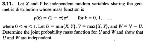 solved 3 11 let x and y be independent random variables