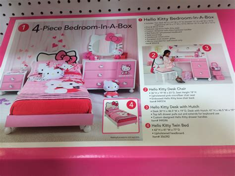 Hello Kitty Bedroom Set 4 Pieces For 599 At Toyrus Hello Kitty
