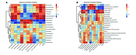Heatmaps Showing Correlations Between Phenotypes And Gut Microbiota