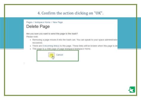 atlassian confluence how to delete a page