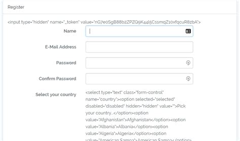 laravel form displayed as raw text stack overflow