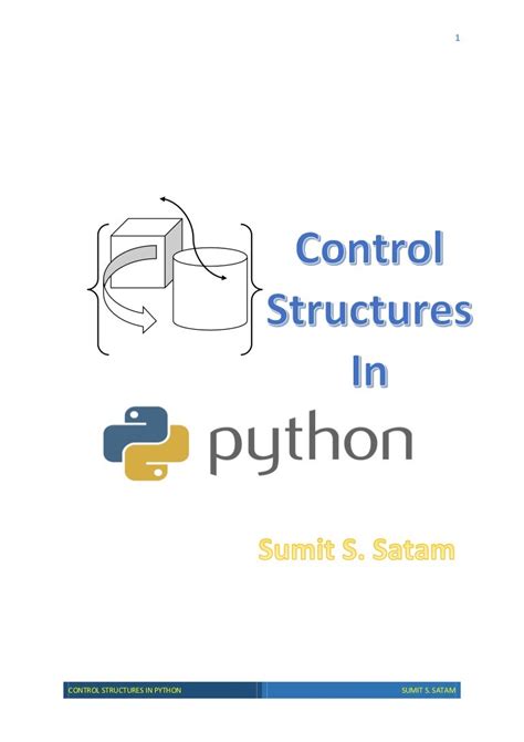 control structures in python