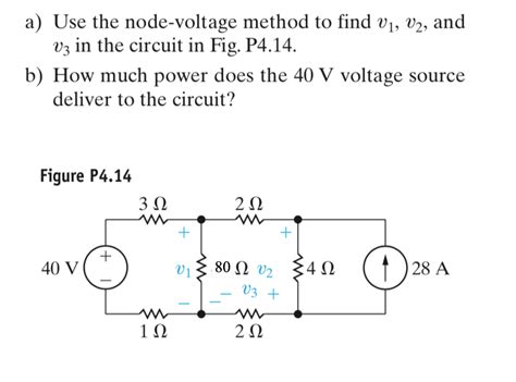 solved a use the node voltage method to find v1 v2 and vz