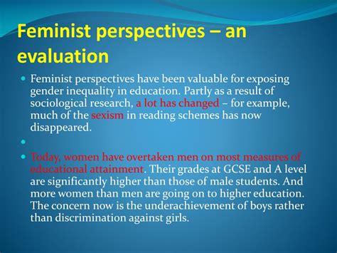 Ppt Feminist Theories Of Education Powerpoint Presentation Free